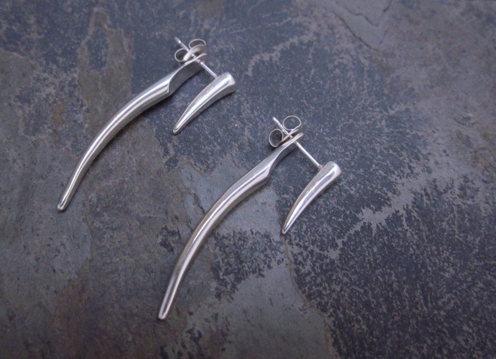 Modern Tusk Studs - Etsy