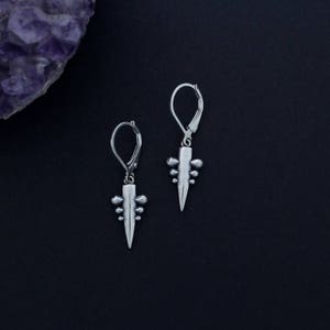 3 Pin Spike Earrings | Etsy