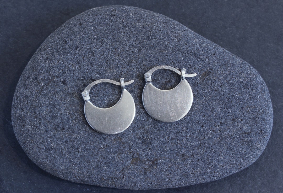 Mini Disc Hoops - Etsy