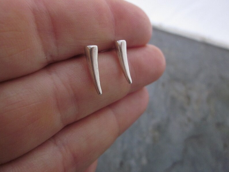 Modern Tusk Studs - Etsy