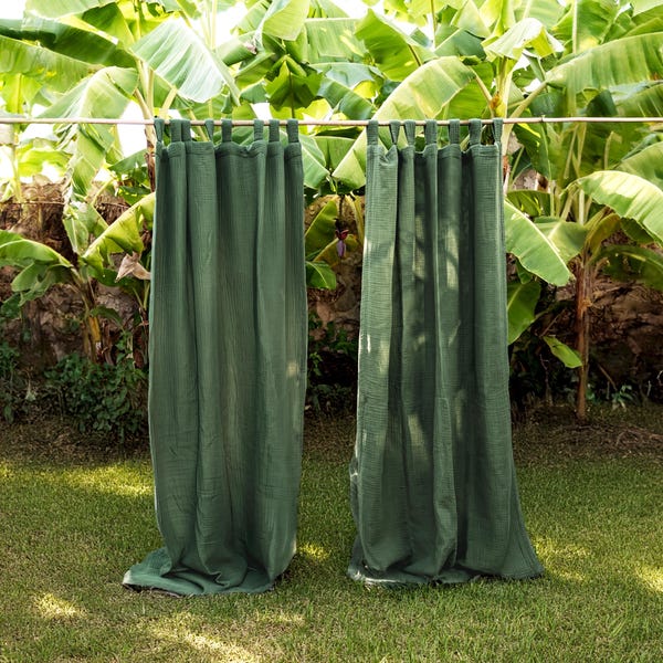 Muslin Curtains - Etsy