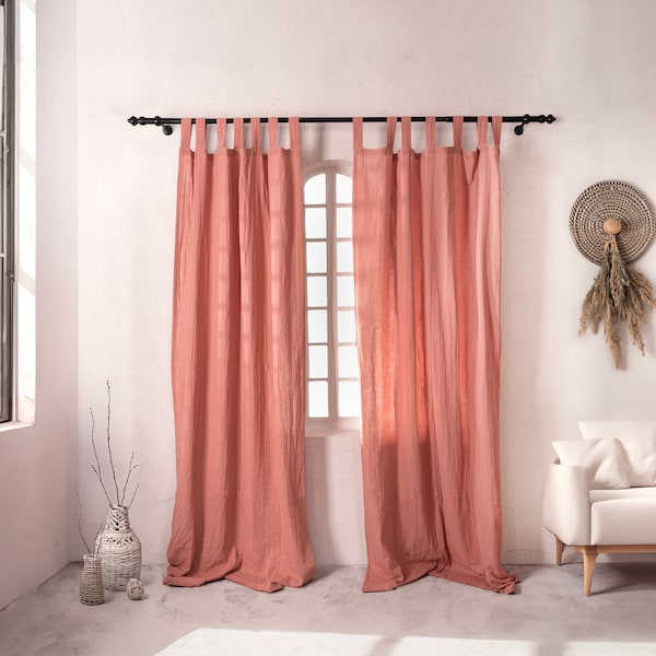 Coral Curtains - Etsy