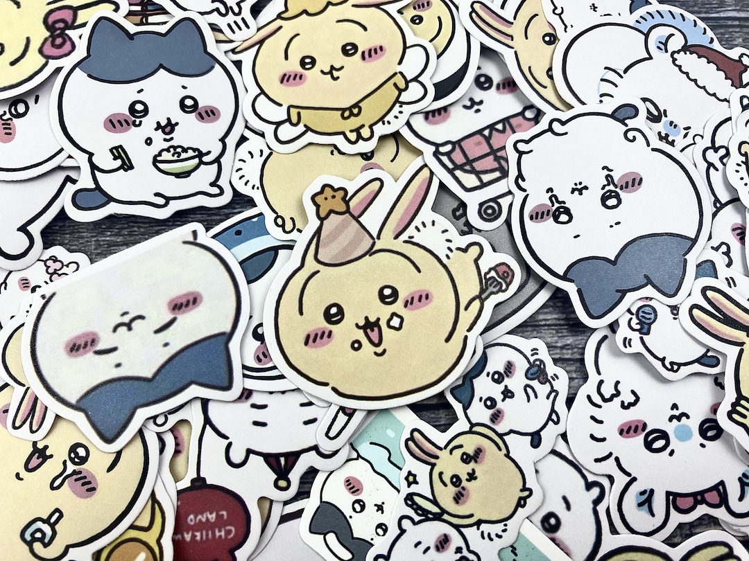 Chiikawa Sticker Set 50 Pcs Chiikawa Sticker Pack Hachiware Usagi ...