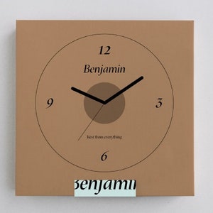 Ashley's 'benjamin' Designer Clock: Tabletop or Wall Mount, 10inch - Etsy