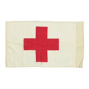 Small Vintage Red Cross Flag (18" X 30") - Etsy