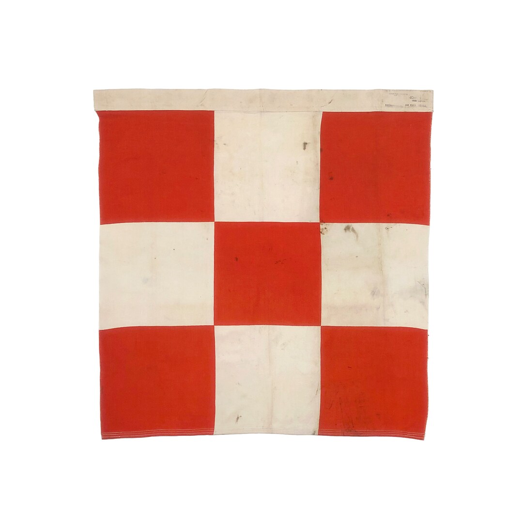 Vintage Airfield Safety Cotton Signal Flag - Etsy