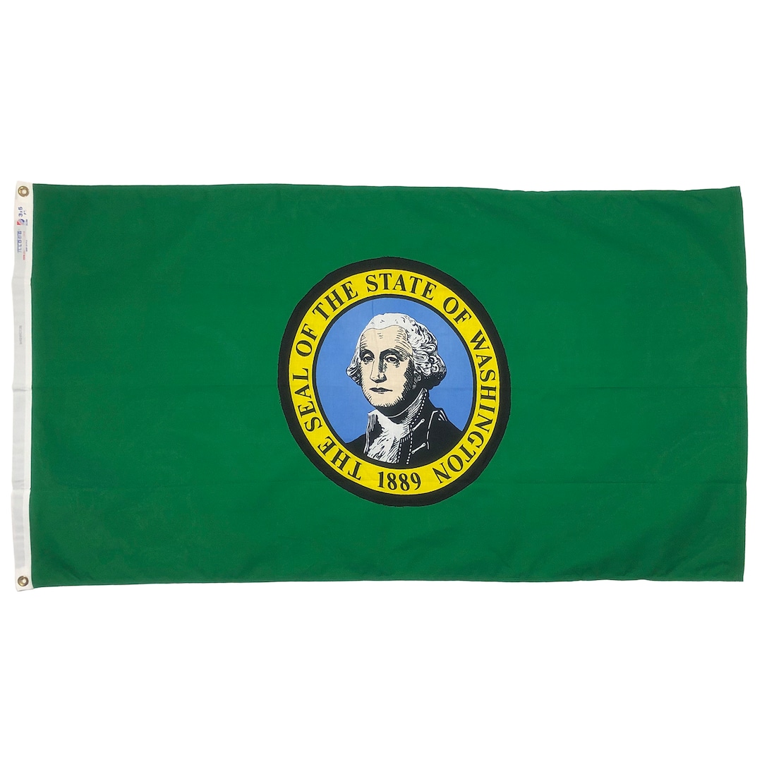 Vintage Cotton State Flag of Washington - Etsy
