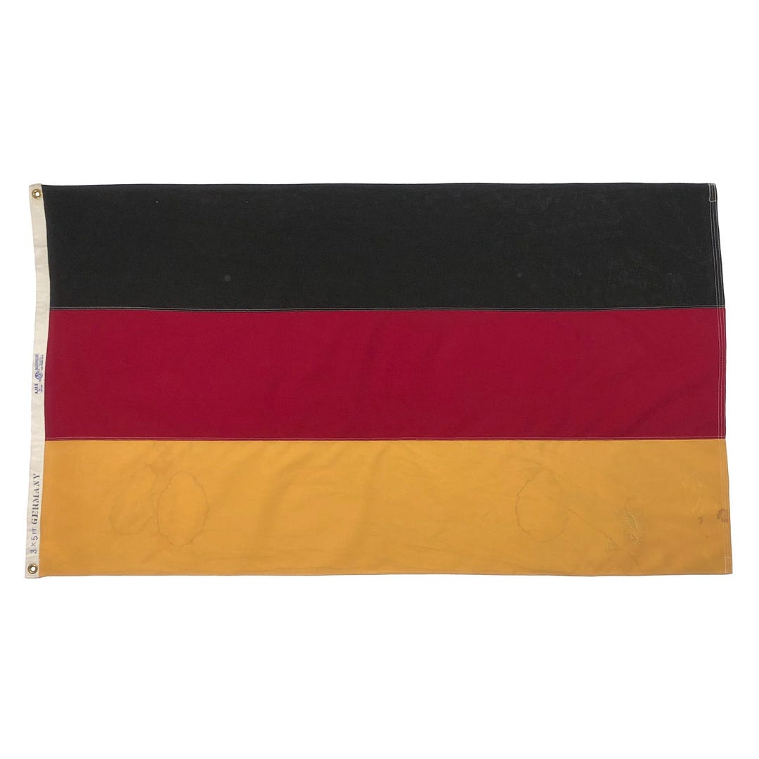 Vintage Sewn Cotton Flag of Germany - Etsy