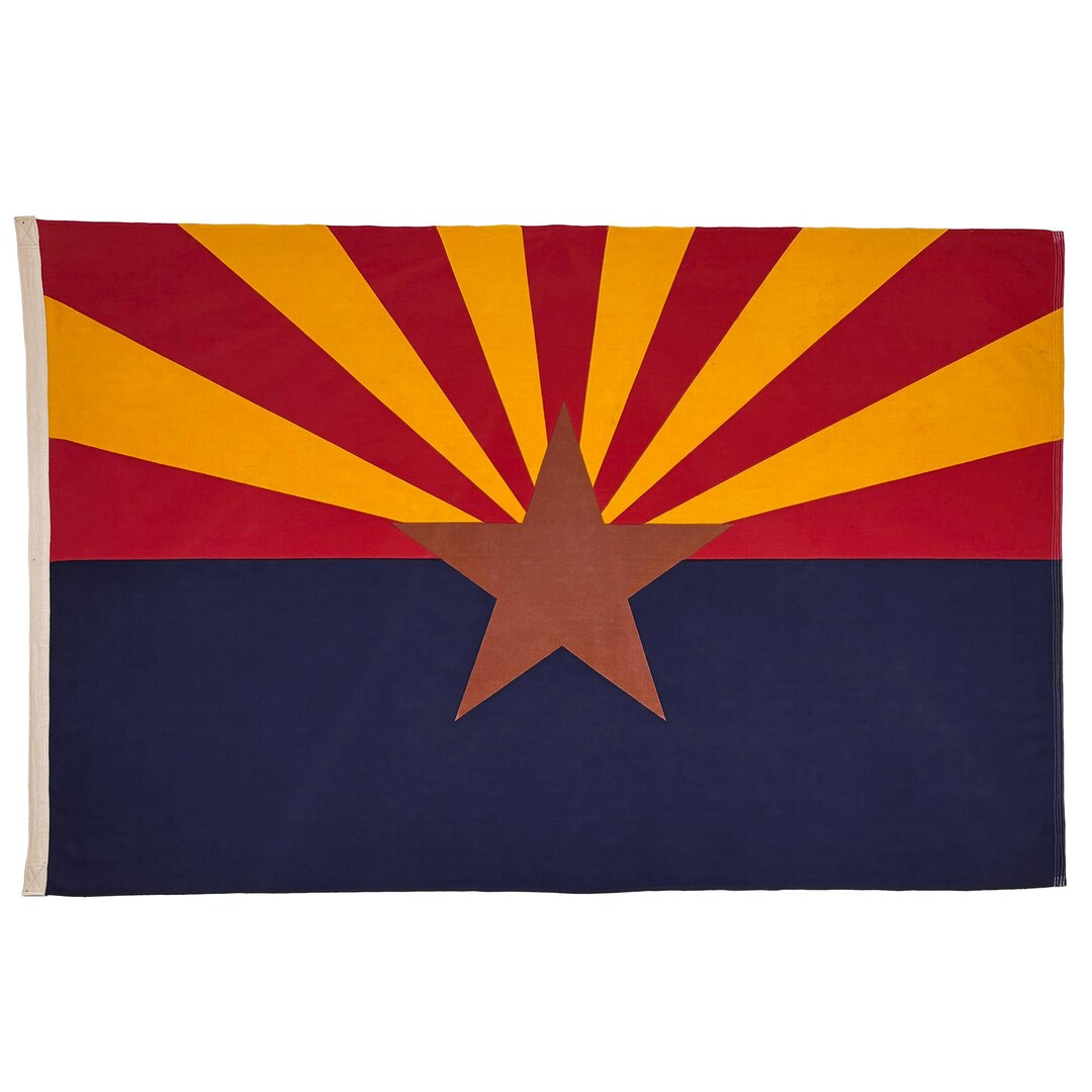 Large Vintage Cotton State Flag of Arizona - Etsy