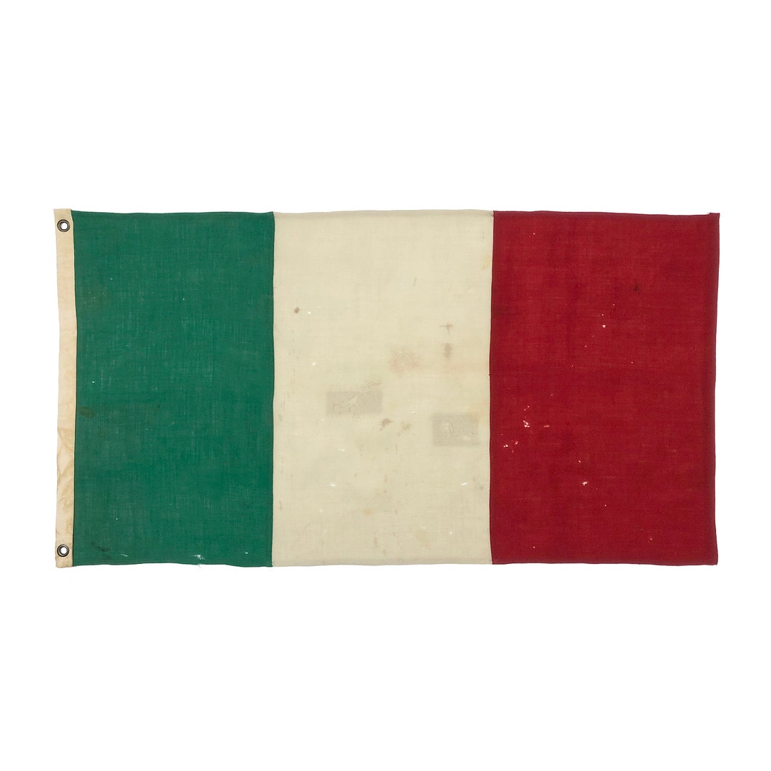 Small Wool Reconstructed Vintage Flag of Italy - Etsy