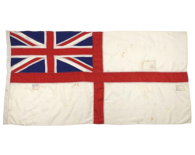 Vintage Union Jack Flag of the British Royal Navy, White Ensign - Etsy
