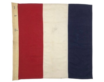 Vintage French Nautical Signal Flag Banner Tanganyika - Etsy