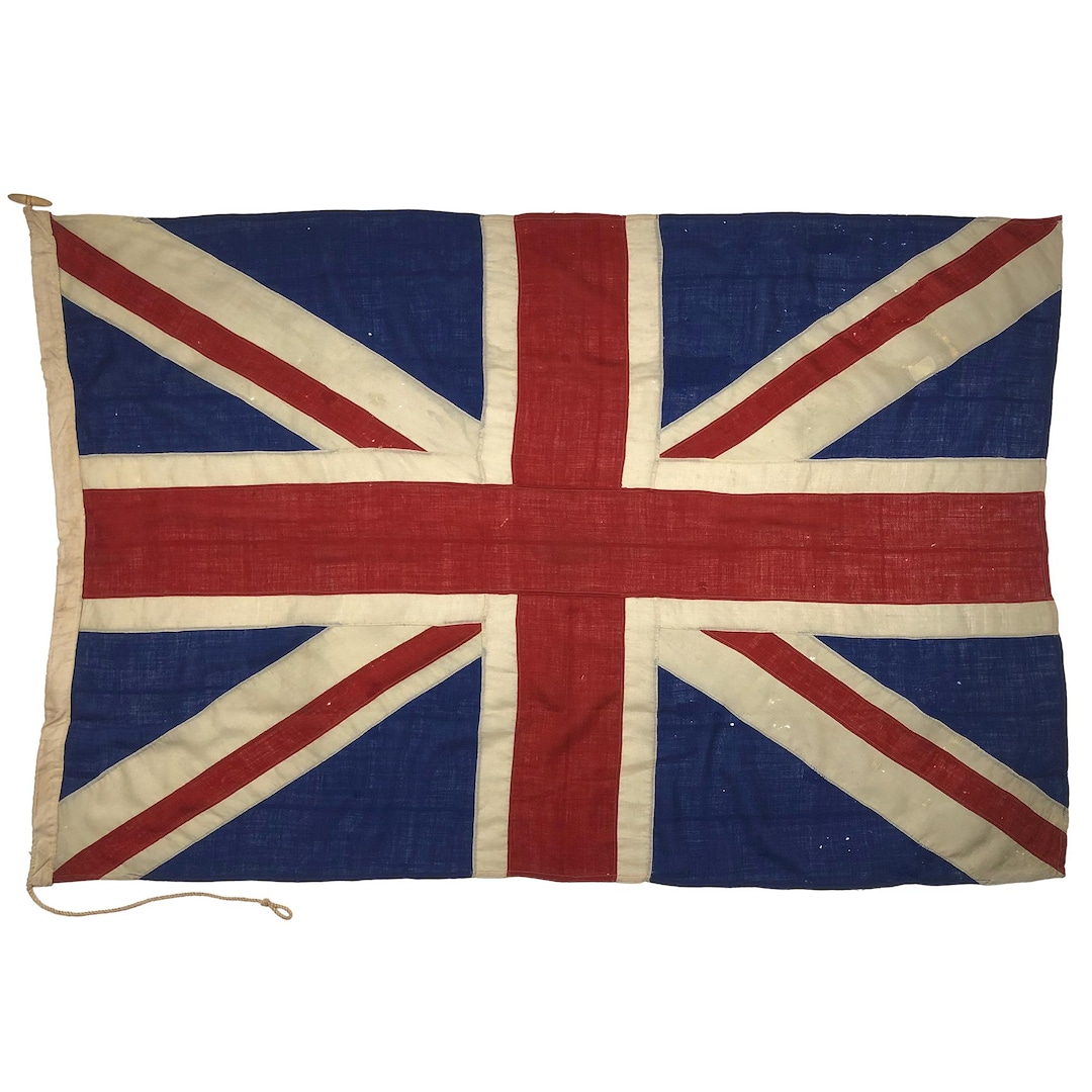 Vintage Wool Sewn Nautical Union Jack Flag - Etsy