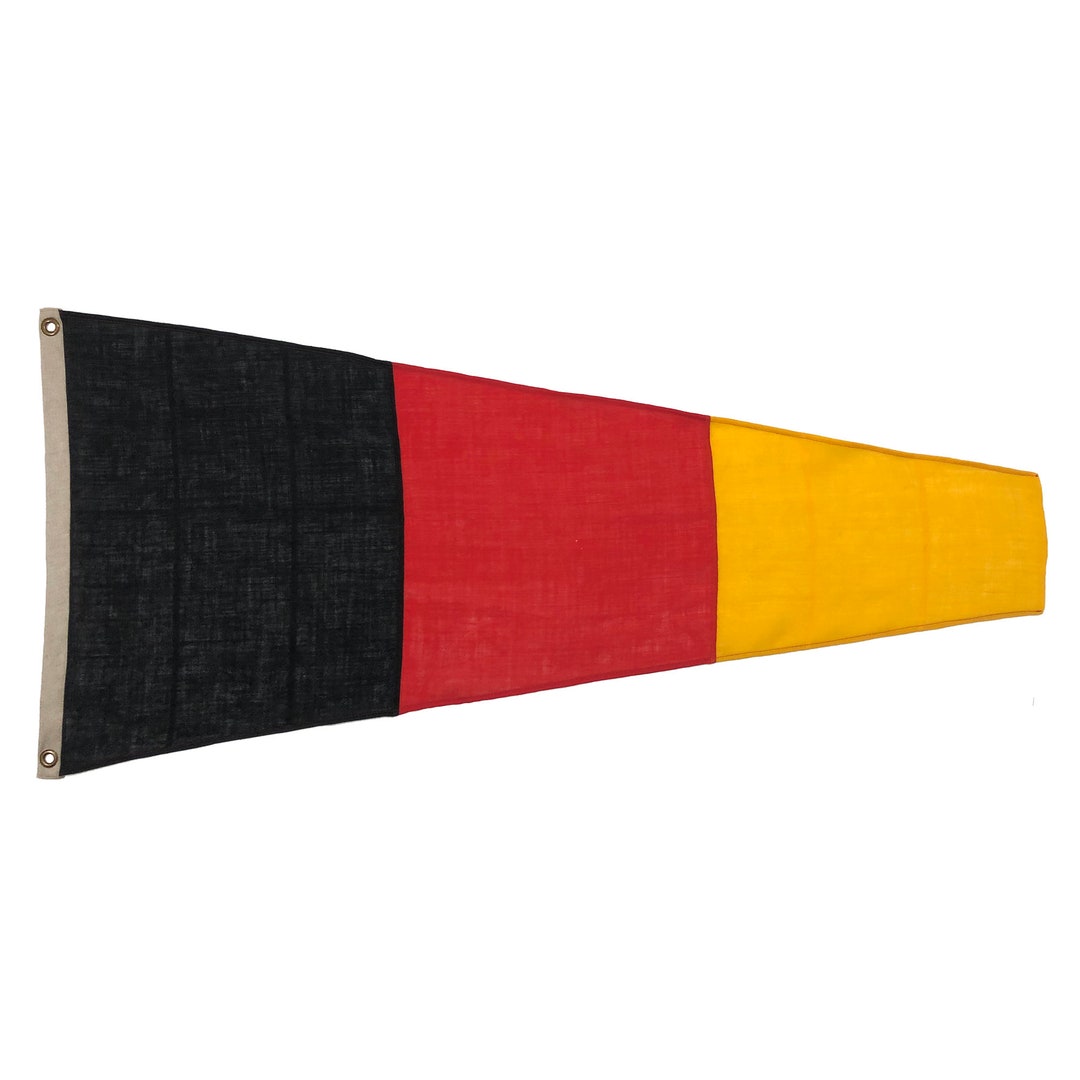 Reconstructed Vintage Flag of Germany Pennant - Etsy