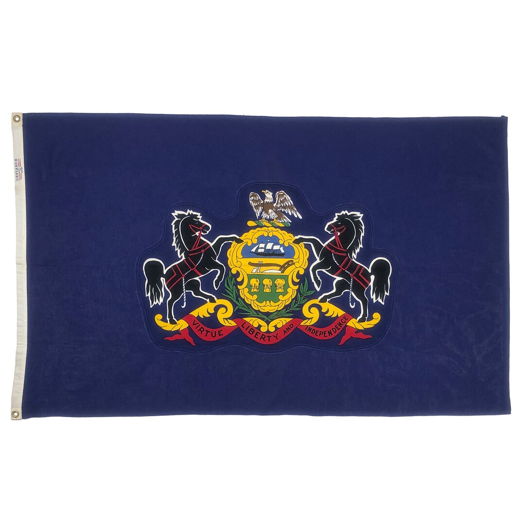 Vintage Cotton State Flag of Pennsylvania - Etsy