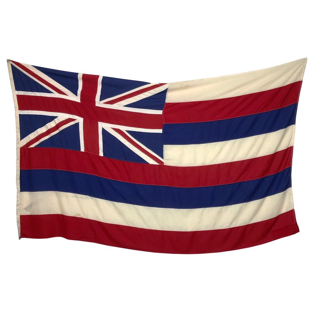 XL Vintage State Flag of Hawaii - Etsy