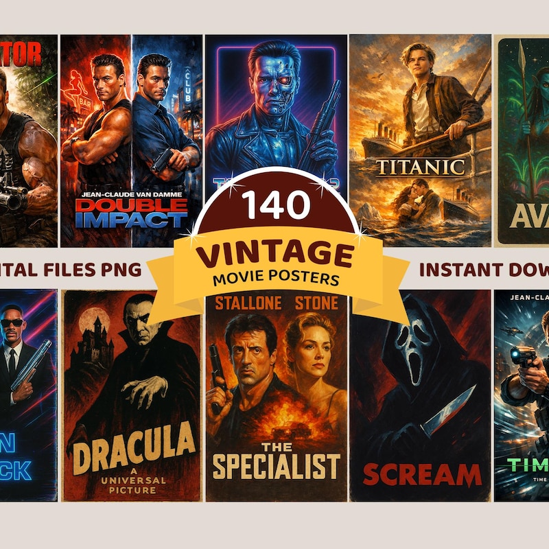 Horror Movie Posters - Etsy