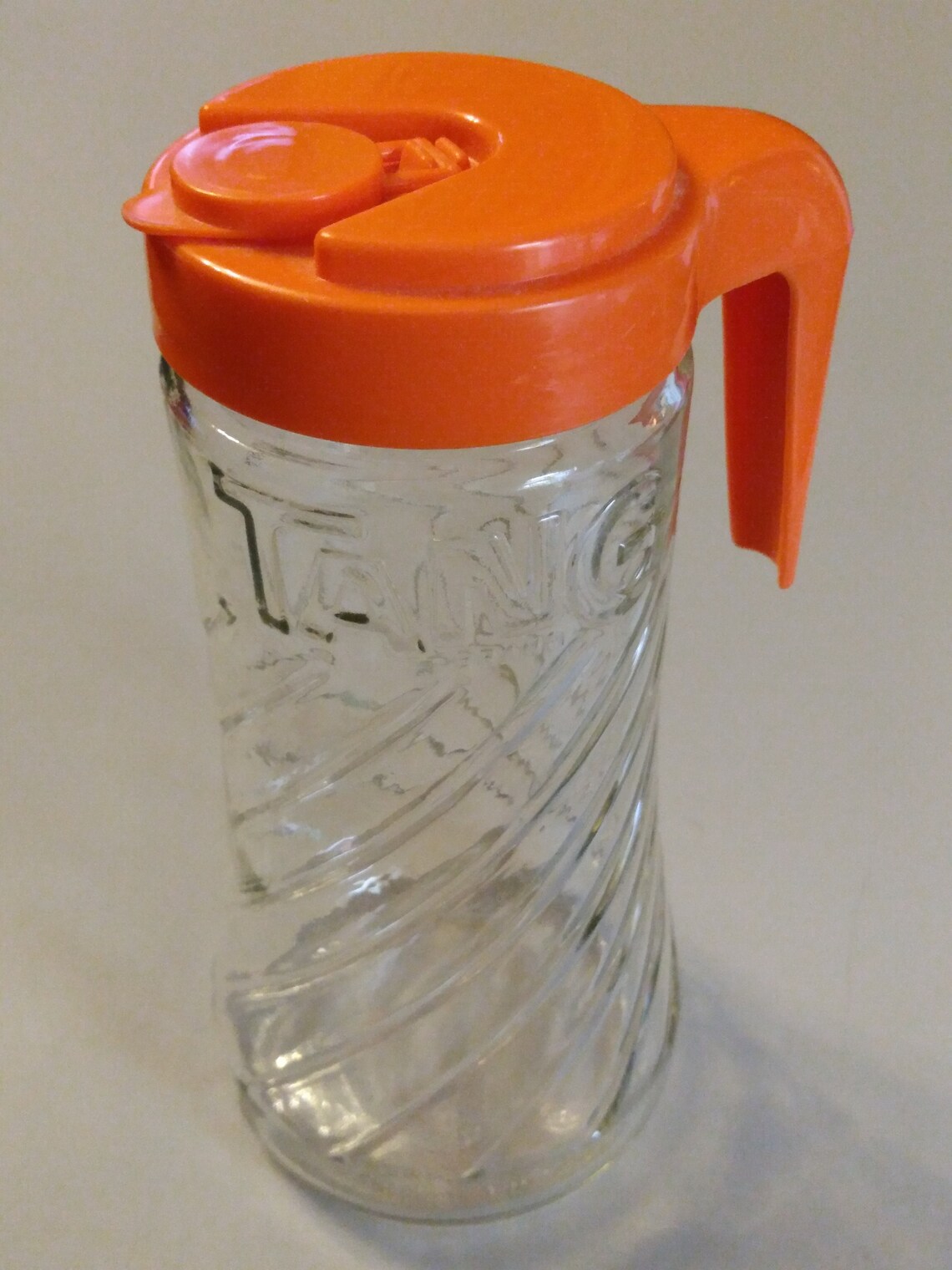 Vintage Tang Container Glass Tang Pitcher Vintage Beverage | Etsy