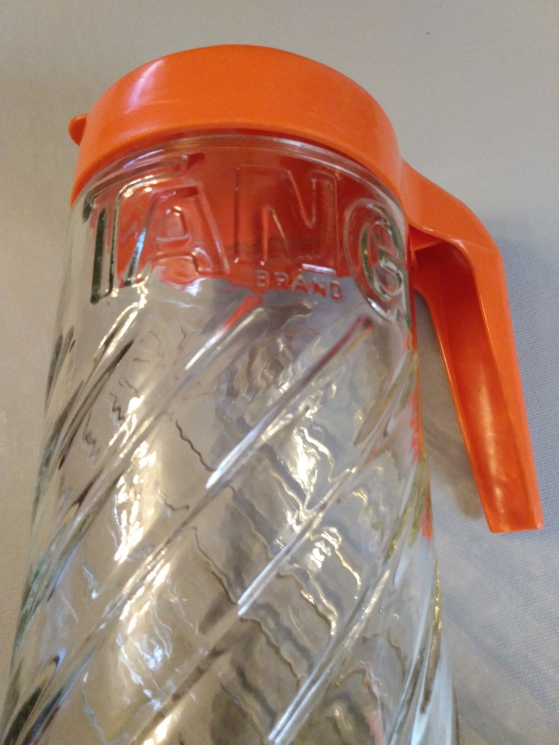 Vintage Tang Container Glass Tang Pitcher Vintage Beverage | Etsy