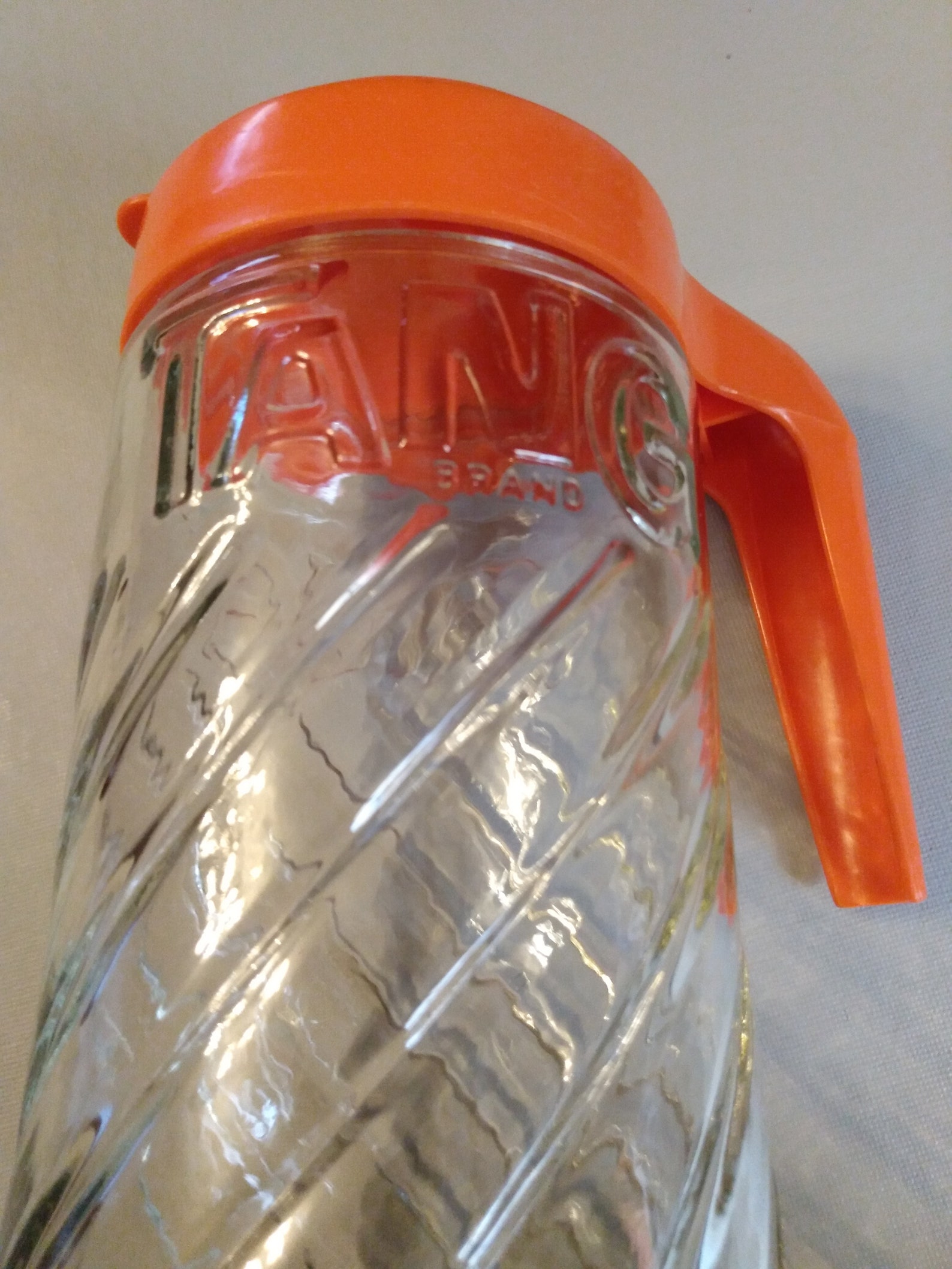 Vintage Tang Container Glass Tang Pitcher Vintage Beverage | Etsy