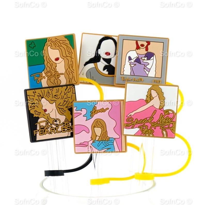 Taylor Swift Album Cover Straw Toppers Swiftie Stanley Straw Topper ...