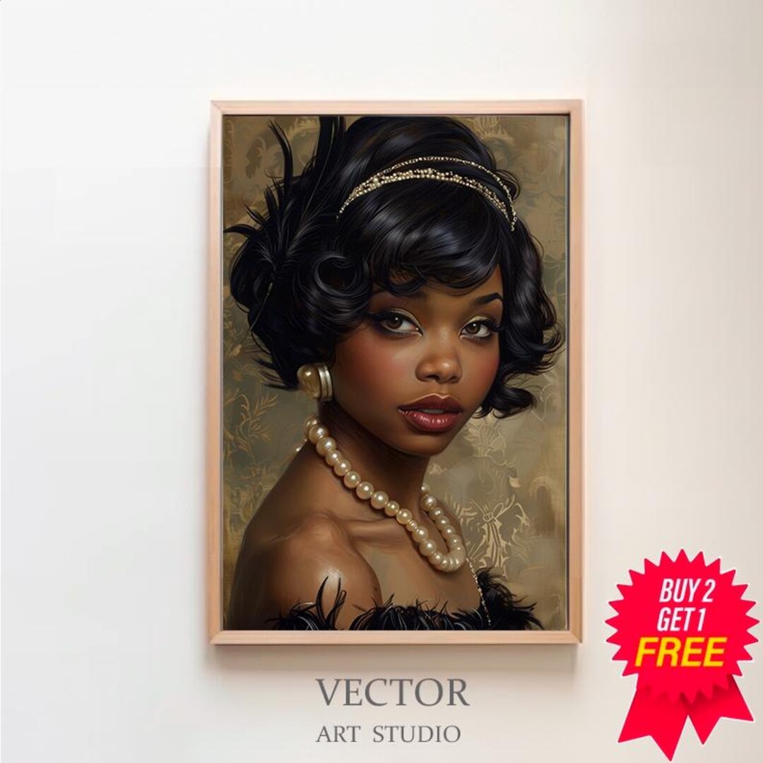 Vintage Portrait Flapper Girl | 1920s Subculture | Printable Art ...