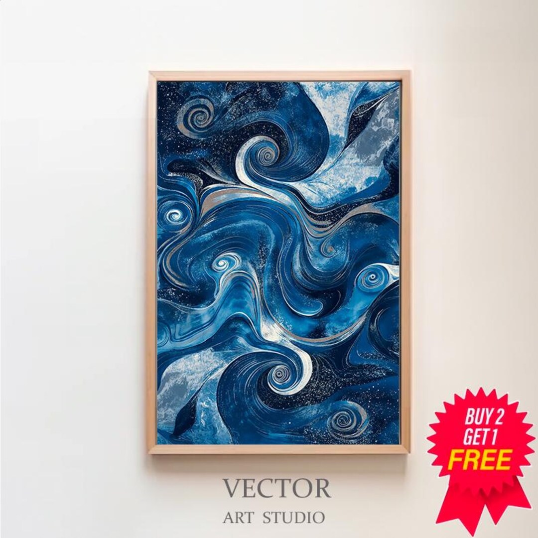 Denim Wall Art, Denim Abstract Print, Denims Abstract Poster, Denims ...