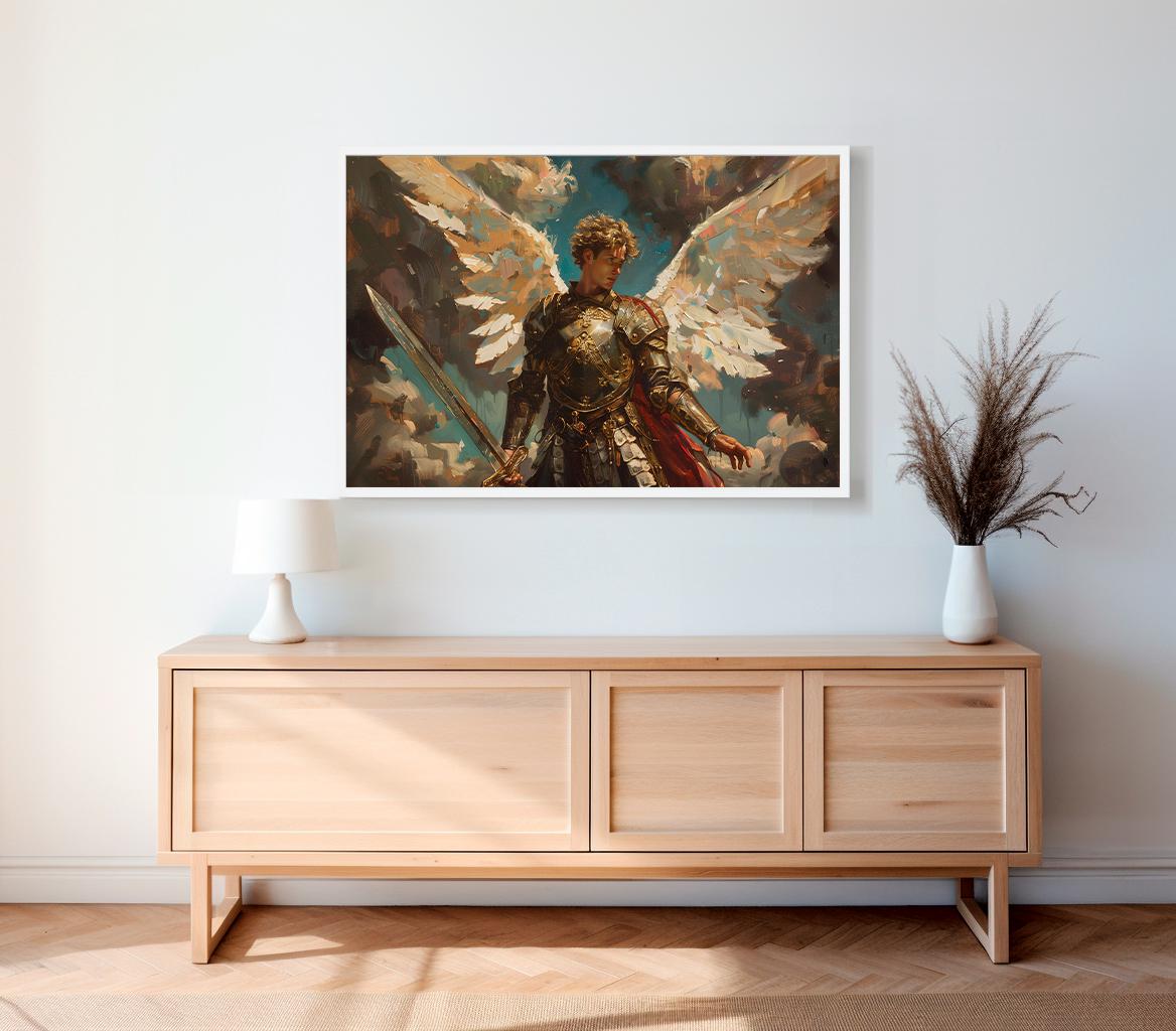 Printable Archangel Artwork Saint Michael the Archangel Printable Art Catholic Home Decor ...