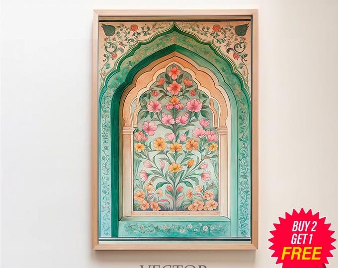 Arabic Pattern, Mosque Art Print, Islamic Wall Art Muslim Poster Arabic ...