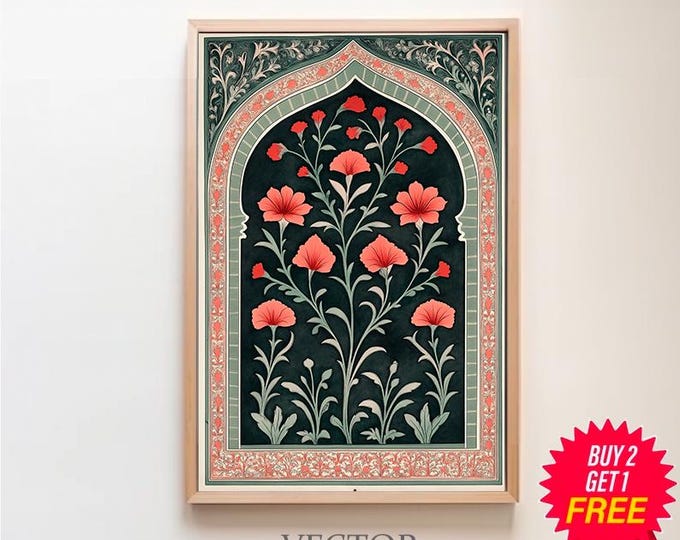 Arabic Pattern, Mosque Art Print, Islamic Wall Art Muslim Poster Arabic ...