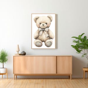 Teddy Bear Nursery Art, Cozy Nursery Prints, Bear Nursery Art Painting ...