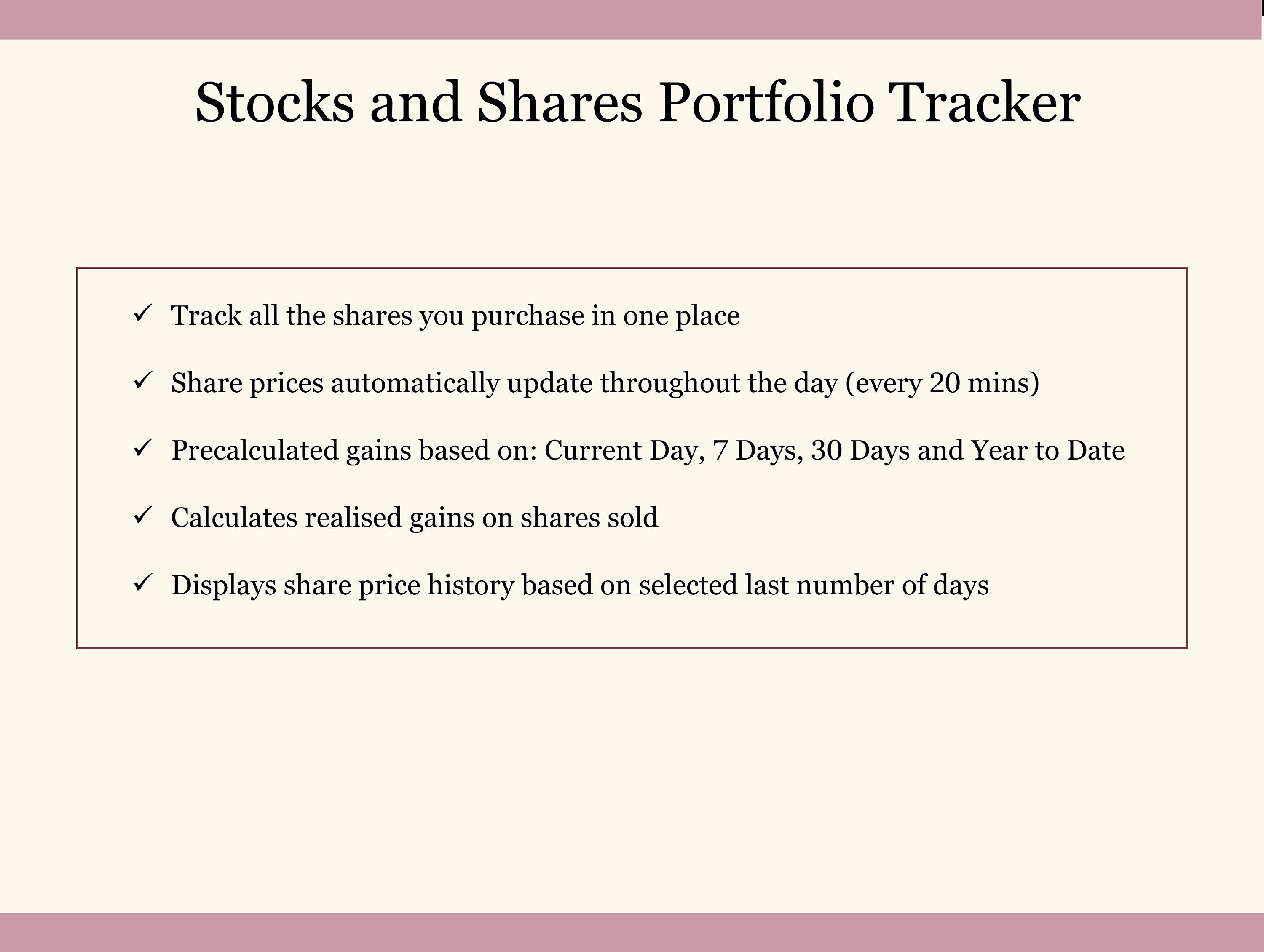Stock Portfolio Tracker, Buy and Sell Stocks, Share Price Tracker and ...