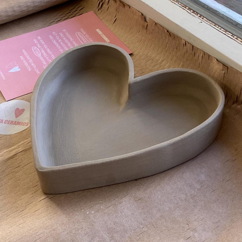 Heart Plate Pottery Template: DIY Slab Building (PDF) - Etsy