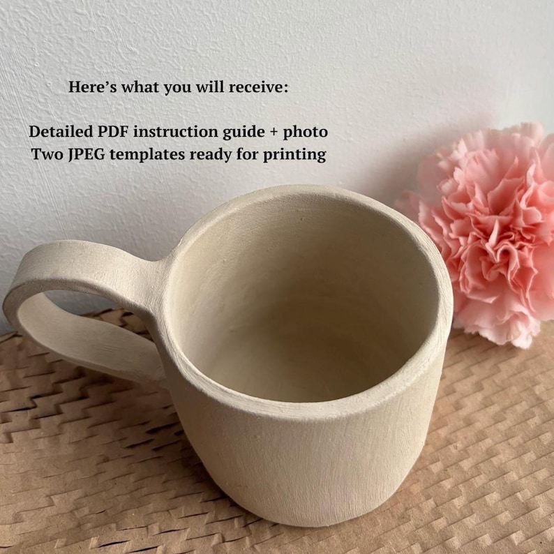 Pottery Template Handbuilding Coffee Cup Pottery Template for Slab ...