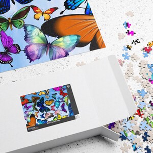 Jigsaw Puzzle, Colorful Butterfly Horizontal, 110 252 520 1014-piece ...