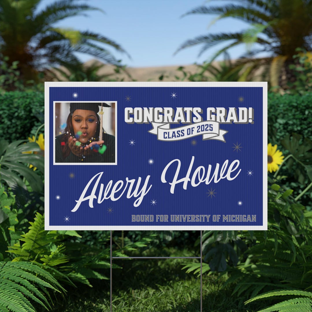 Personalized Yard Sign, Custom High School College or University Garden ...