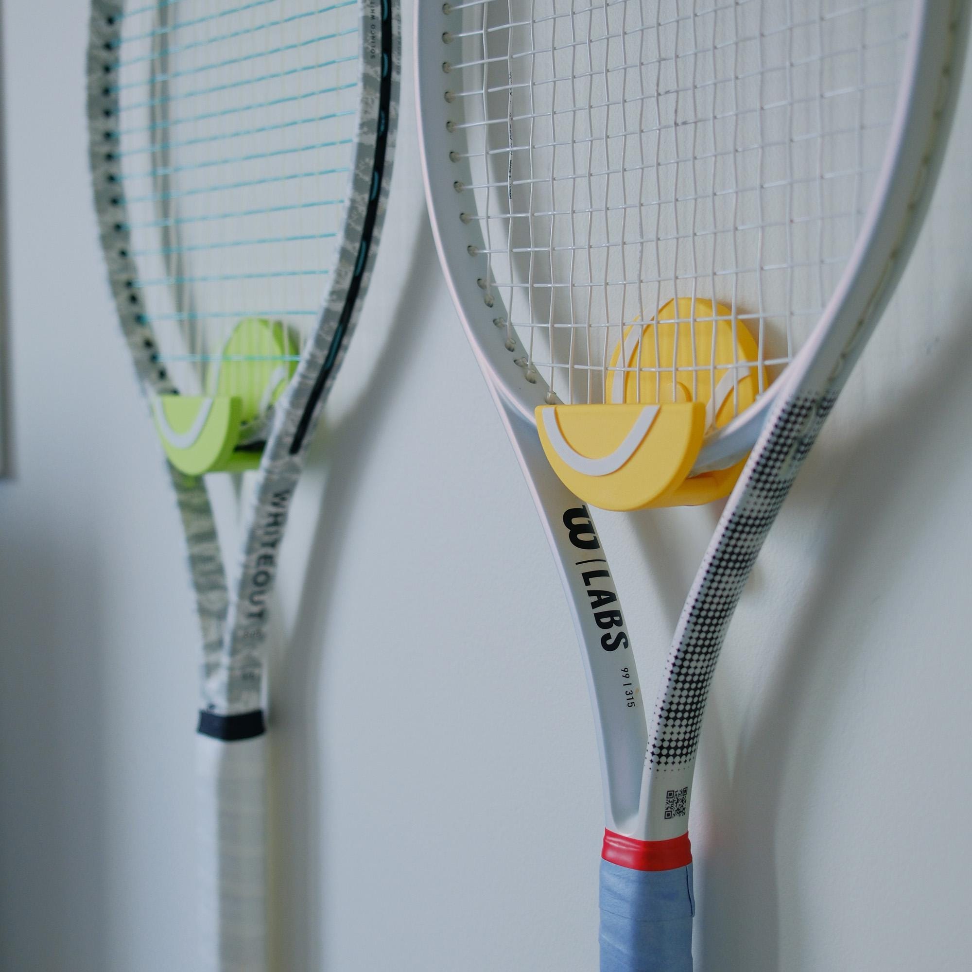 Heavy Duty Tennis Racquet Wall Mount, Tennis Racket Hanger, Home Gym ...