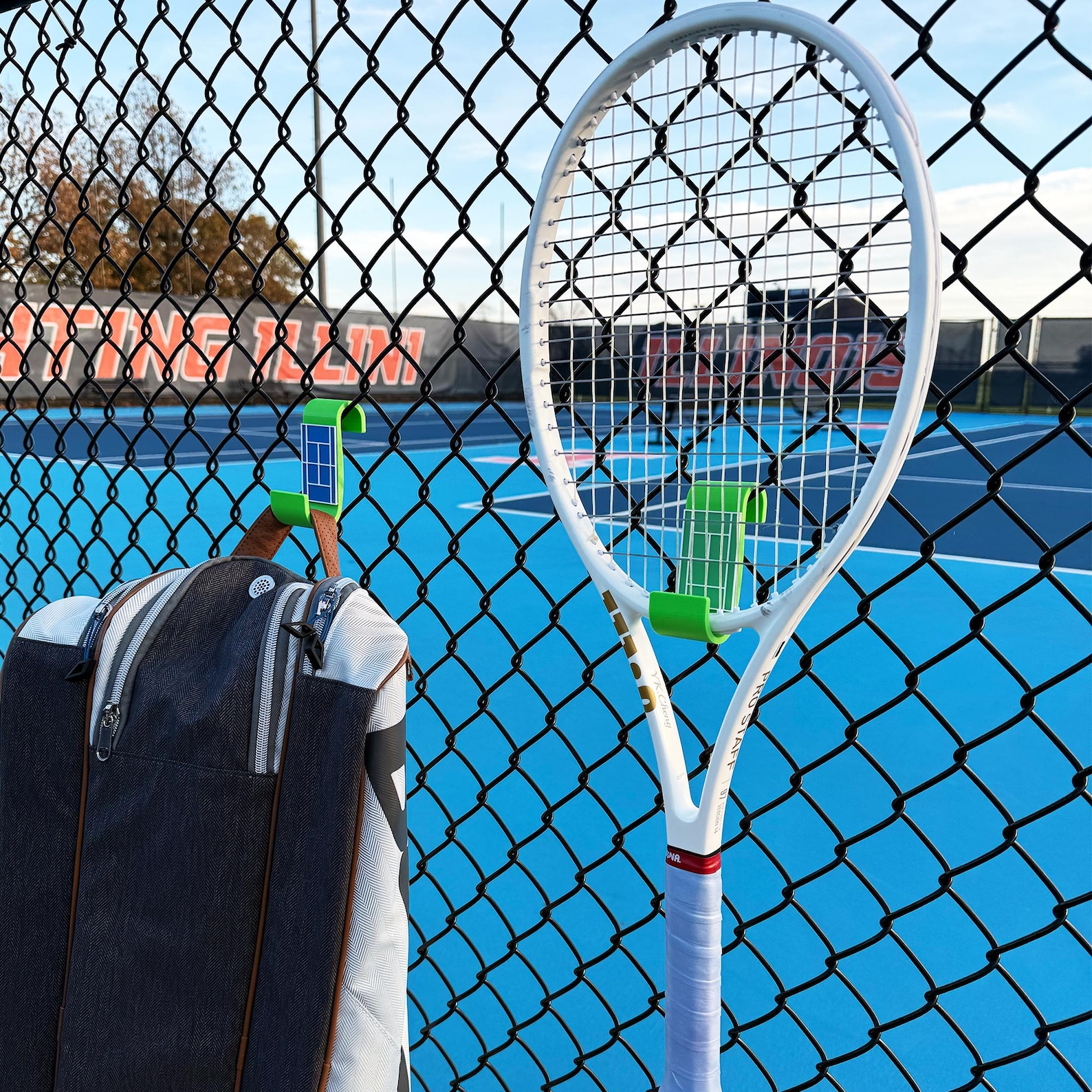 Tennis Grand Slam Theme Hook, Heavy Duty Tennis Court Bag Hook, Tennis ...
