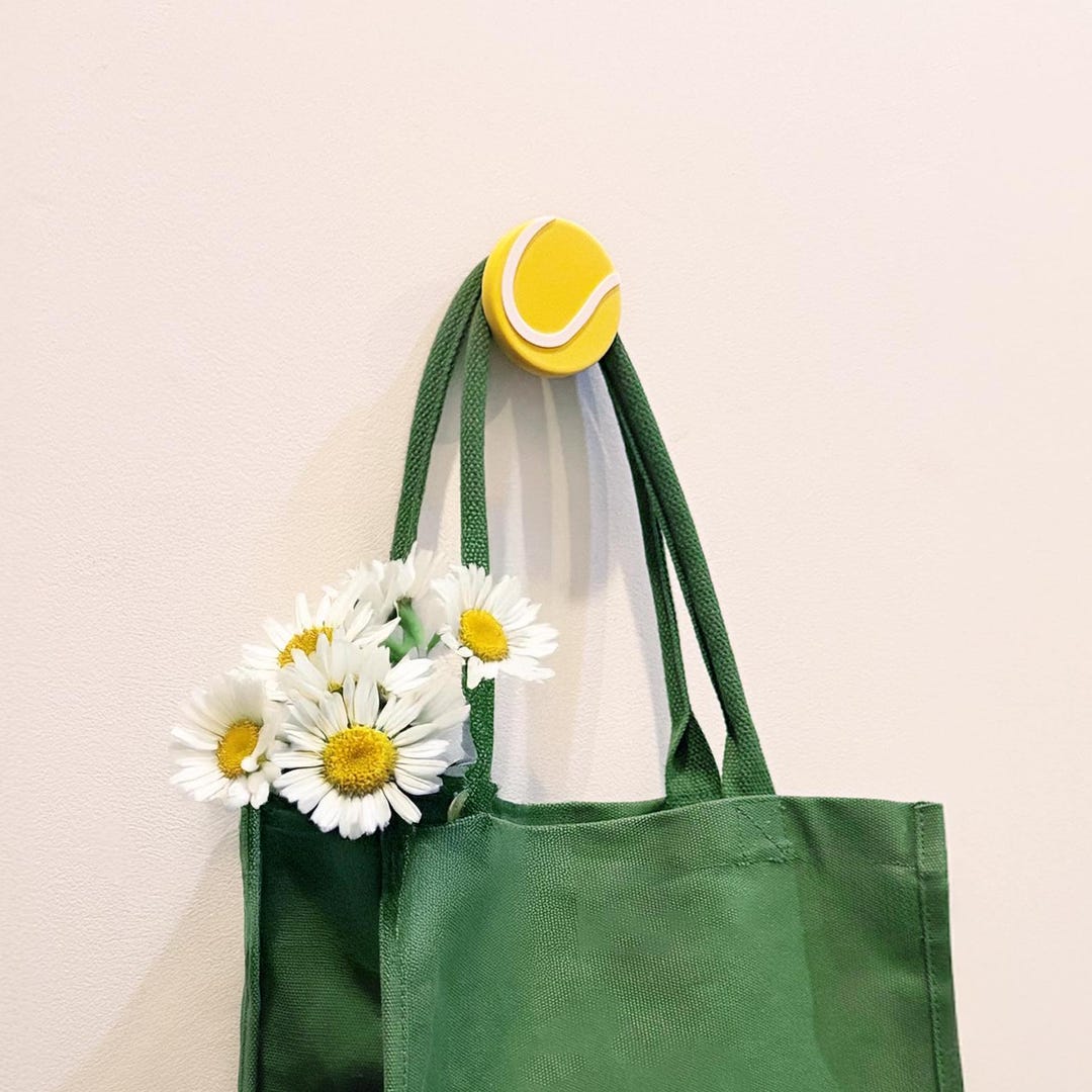 Modern Wall Hook, Creative Tennis Wall Hook, Tennis Theme Design ...