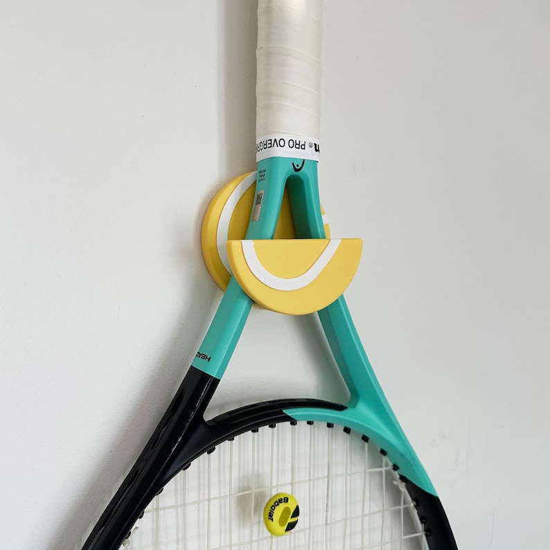 Tennis Racquet Hanger, Racket Organizer, Tennis Racket Hook, Wall Mount ...