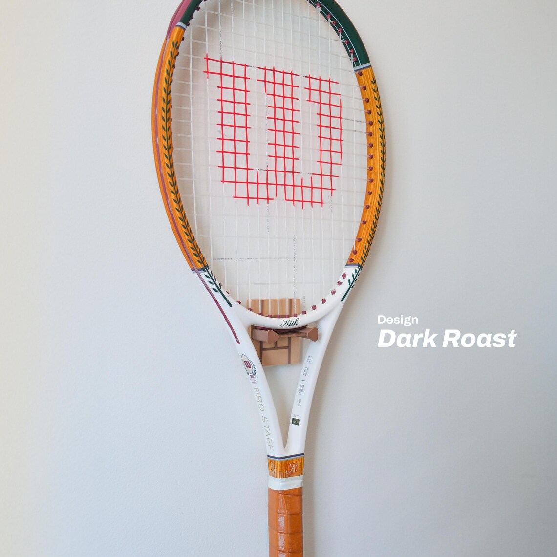 Fall Minimalist Tennis Racquet Wall Hook, Easy Stick On, Tennis Court ...
