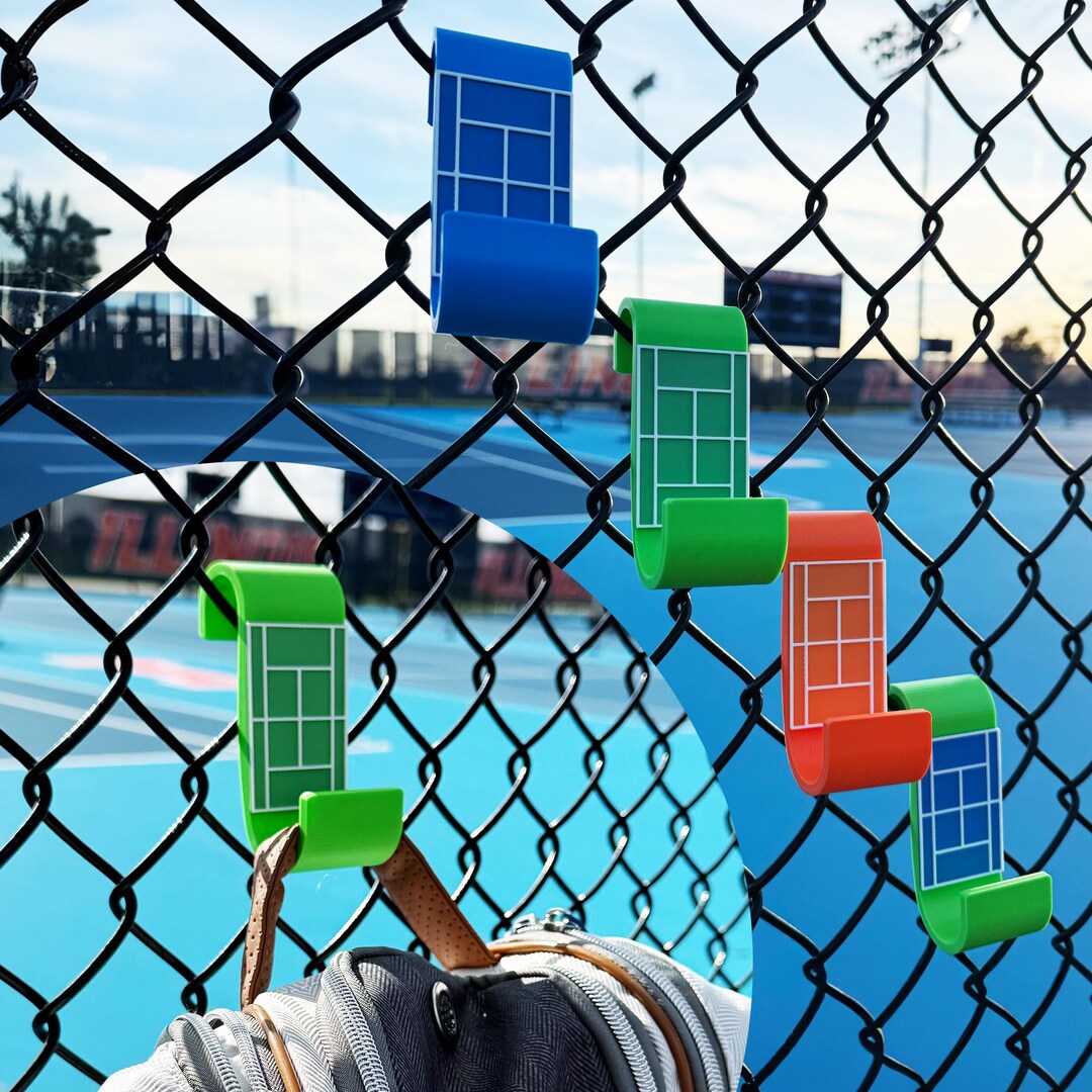 Tennis Grand Slam Theme Hook, Heavy Duty Tennis Court Bag Hook, Tennis ...