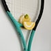 Modern Easy Stick-on Tennis Racket Hanger, Tennis Ball Shape Wall Hook ...