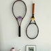 Tennis Racquet Holder Set, Easy Peel & Stick, Racket Display Organizer ...