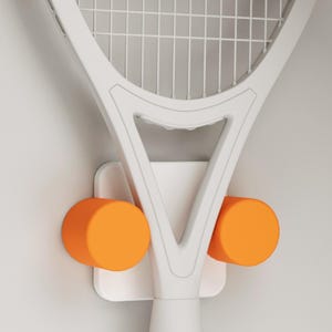 Stick-on Tennis Racquet Hanger, Colorful Wall Hook, Tennis Home Decor ...
