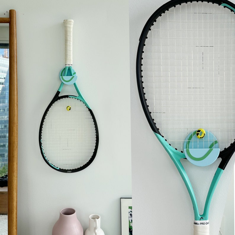 Multicolor Tennis Racket Hanger, Tennis Racket Organizer, Tennis Racket ...