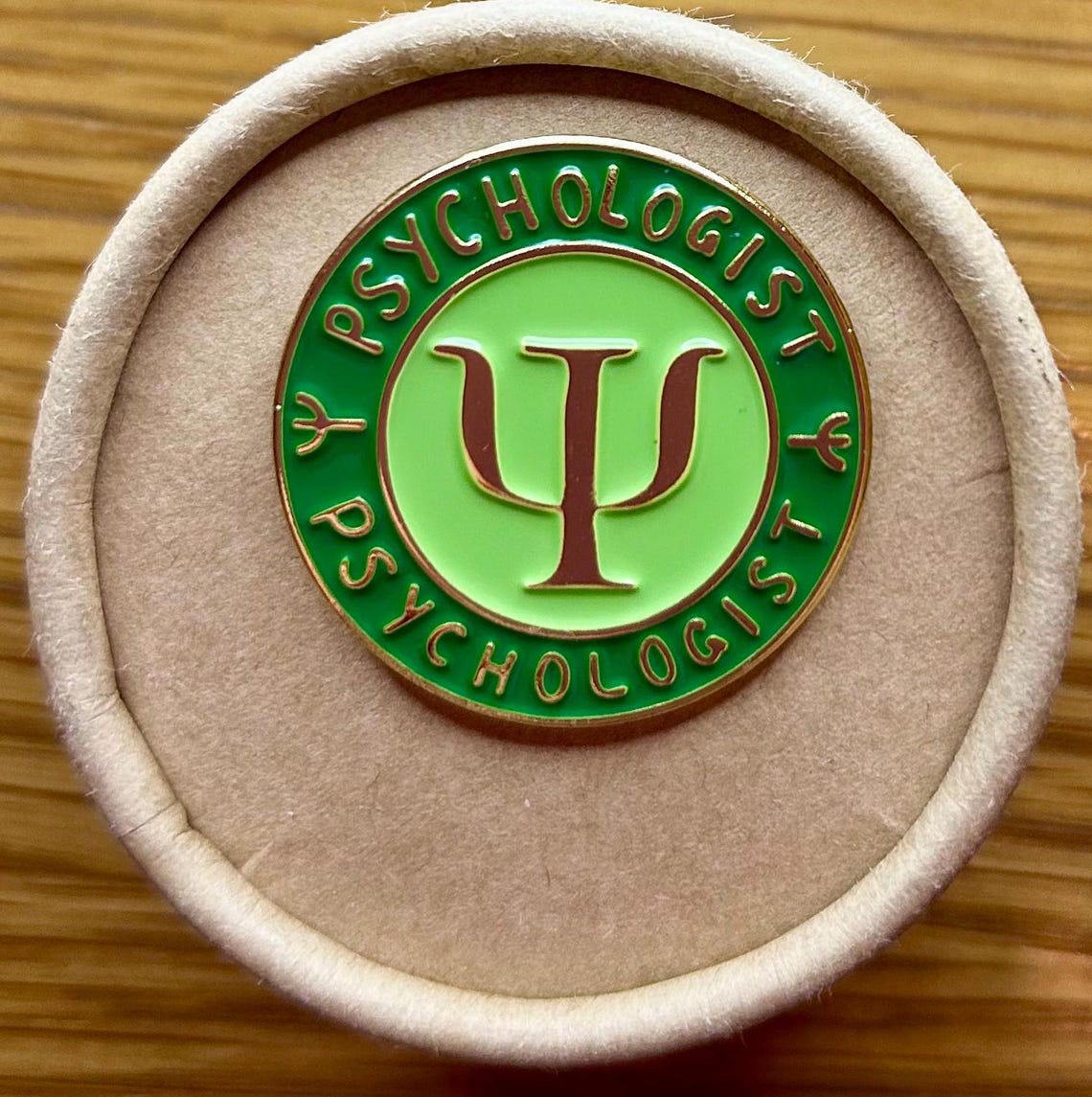 Psychologist Enamel Pin Lanyard Badge - Etsy UK