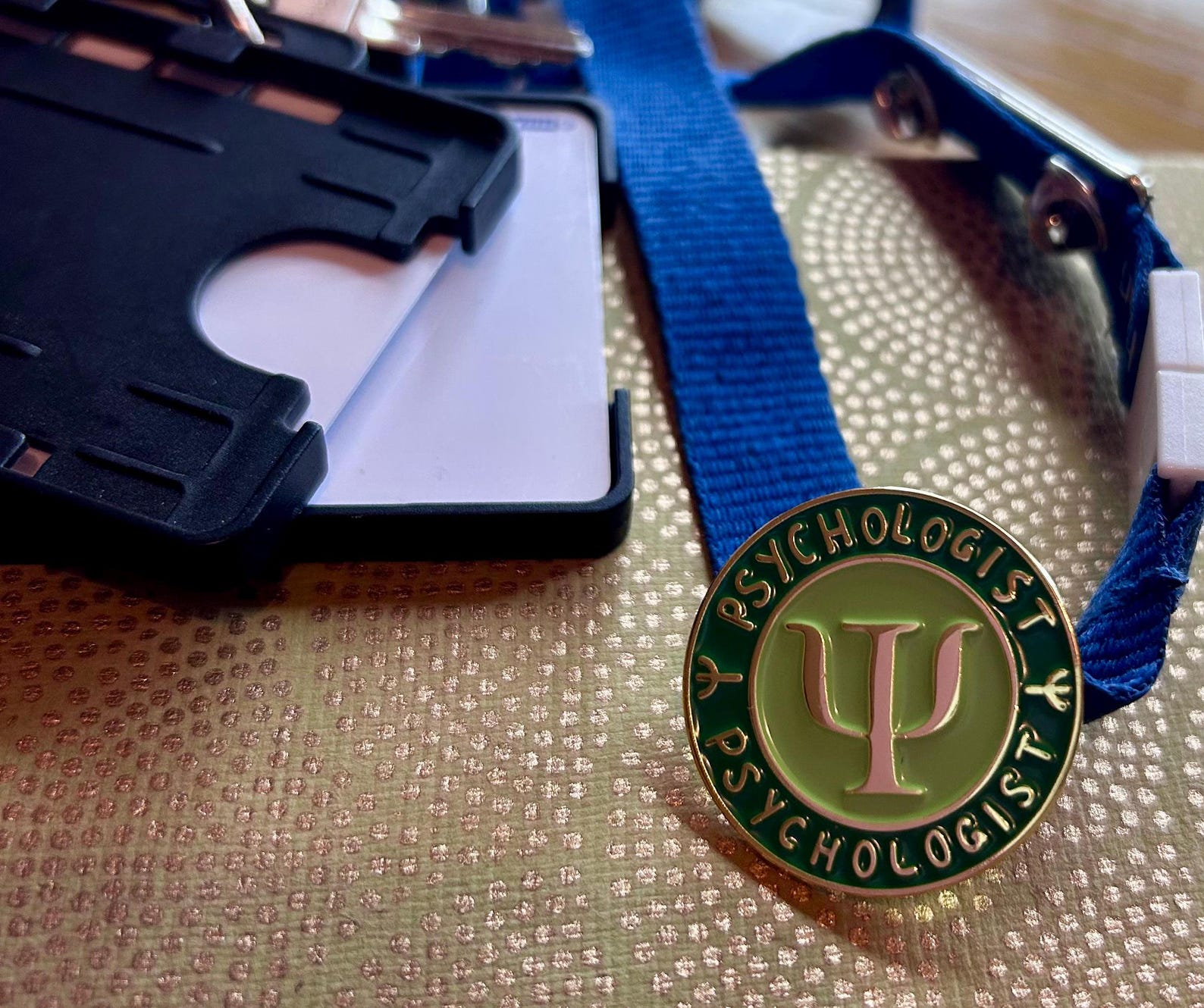Psychologist Enamel Pin Lanyard Badge - Etsy UK