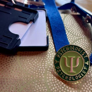 Psychologist Enamel Pin Lanyard Badge - Etsy UK