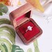 Single Slot Ring Box, Custom Walnut Ring Box, Personalized Wedding ...
